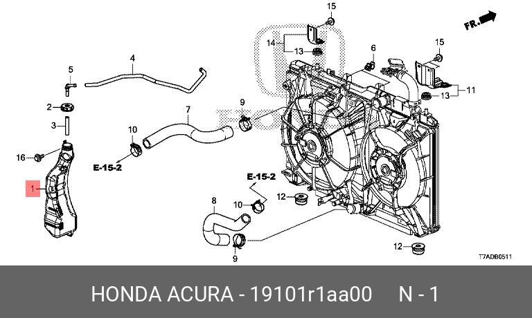 Honda CIVIC 12-15 SPARE TANK - 19101-R1A-A00 | Spare Parts Shop ...