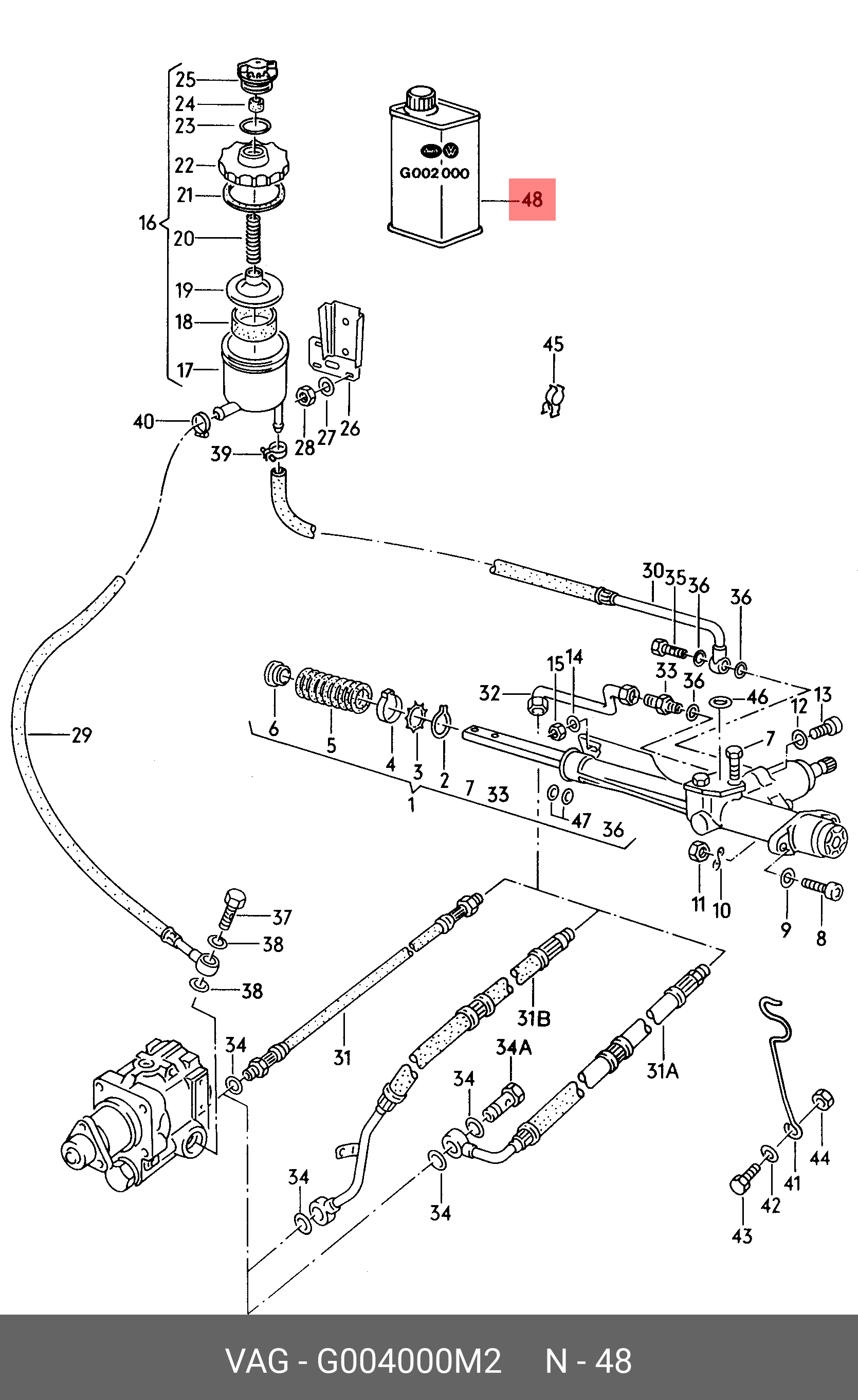 G 004 000 M2 VAG Power steering oil