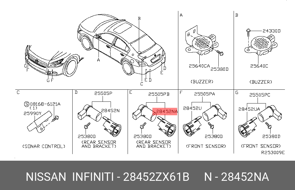 28452-ZX61B NISSAN ENERGY ABSORBER