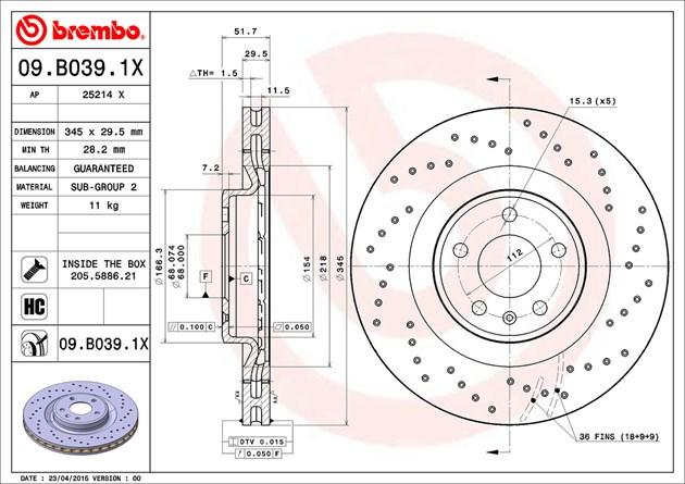Brembo brake system