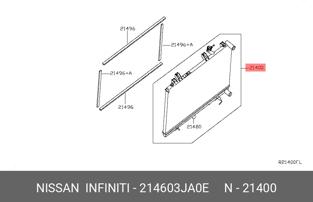 Nissan PATHFINDER 13-20 RADIATOR AT PA26 - 21460-3JA0E | Spare Parts ...