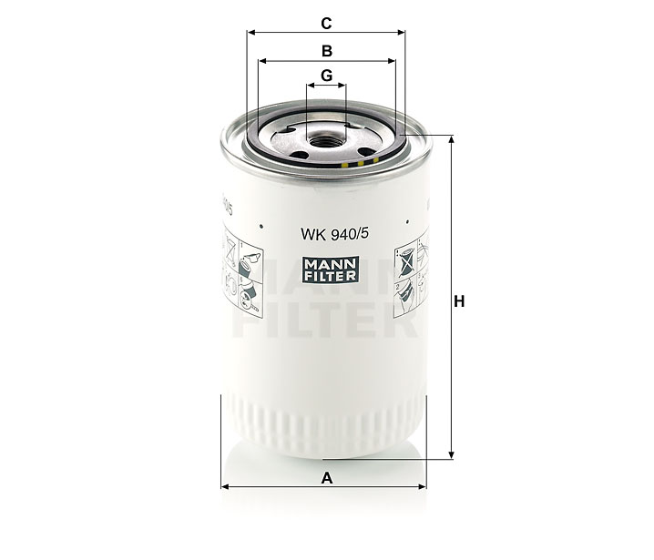 WK 940-5 MANN FILTER Fuel filter