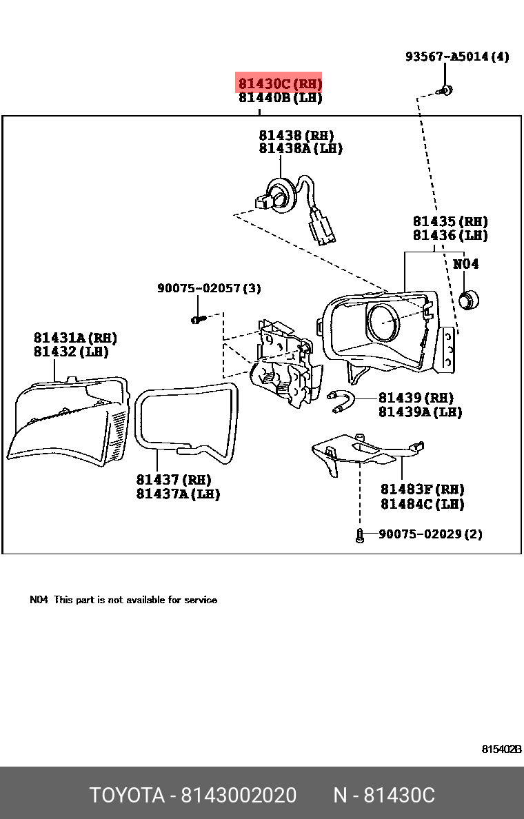 Toyota COROLLA 17-19 USA FOG LAMP SET LED - 81430-02020 | Spare Parts ...