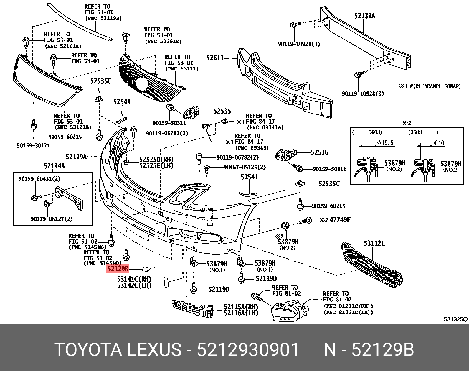 Lexus GS300 06-08 BUMPER TOWING COVER - 52129-30901 | Spare Parts Shop ...