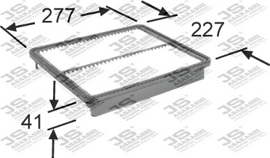 A9422 JS ASAKASHI AIR FILTER KIA SORENTO, HYUNDAI SANTAFE 09-15