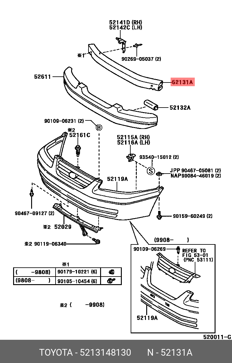 Lexus RX350 10-15 BUMPER INFORCEMENT FRONT - 52131-48130 | Spare Parts ...