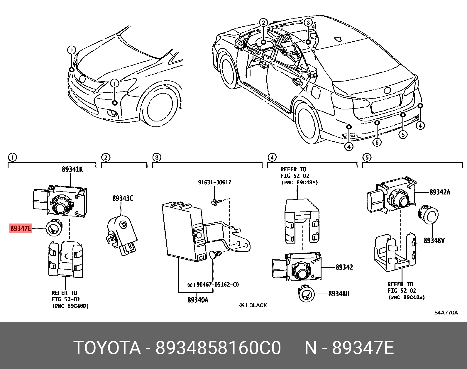 89348-58160-C0 GENUINE TOYOTA 8934858160C0, ALPHARD/ VELLFIRE/ HV ...