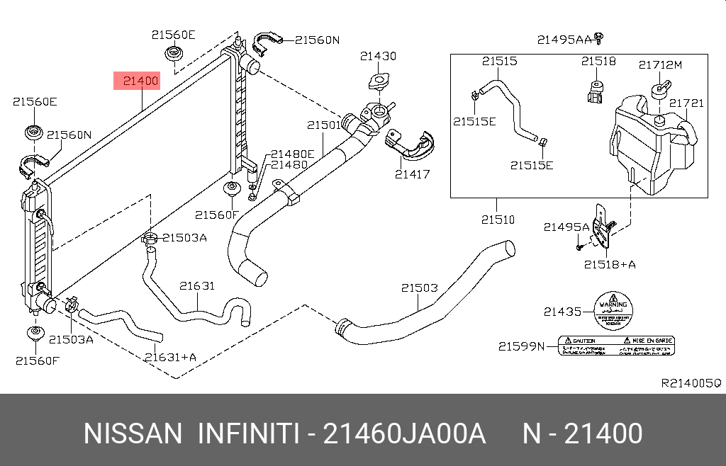 Nissan ALTIMA 08-18 RADIATOR PA26 (MAXIMA) - 21460-JA00A | Spare Parts ...