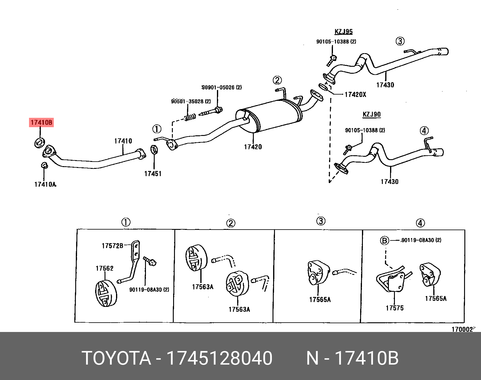 17451-28040 GENUINE TOYOTA 1745128040, LAND CRUISER 202107 -, FJA300 ...