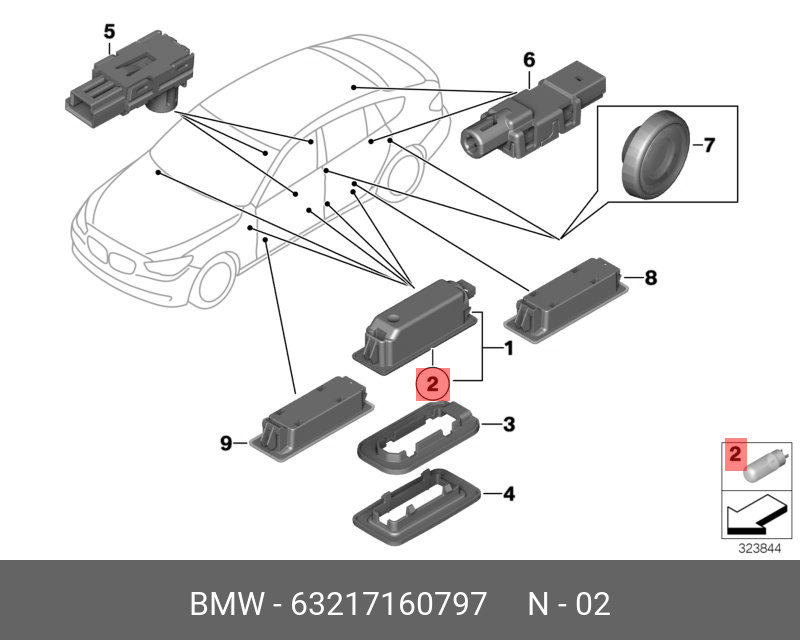 63 21 7 160 797 BMW Longlife bulb