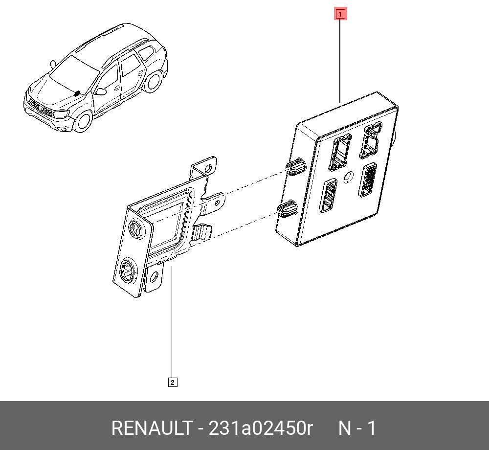 231A02450R RENAULT CONT ASSY-ENERGY MANAGEMENT