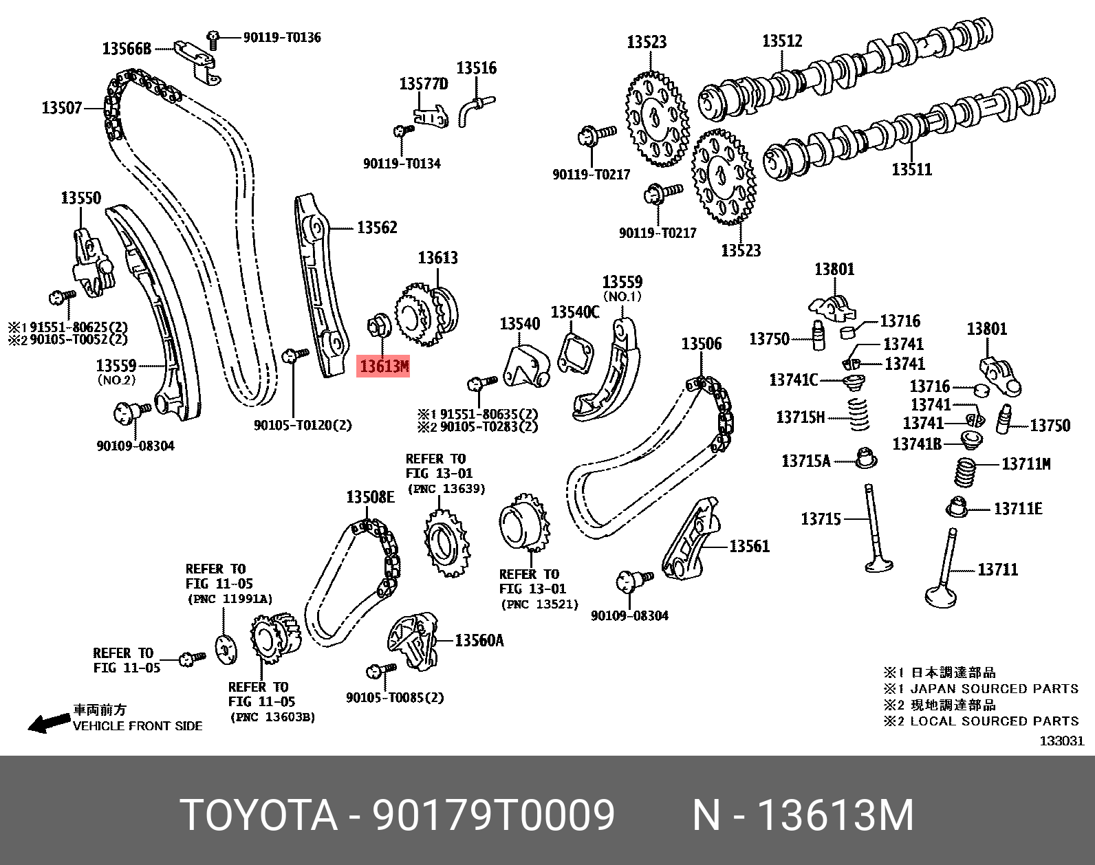 90179-T0009 GENUINE TOYOTA 90179T0009, HILUX 202006-, GUN125, NUT(FOR ...