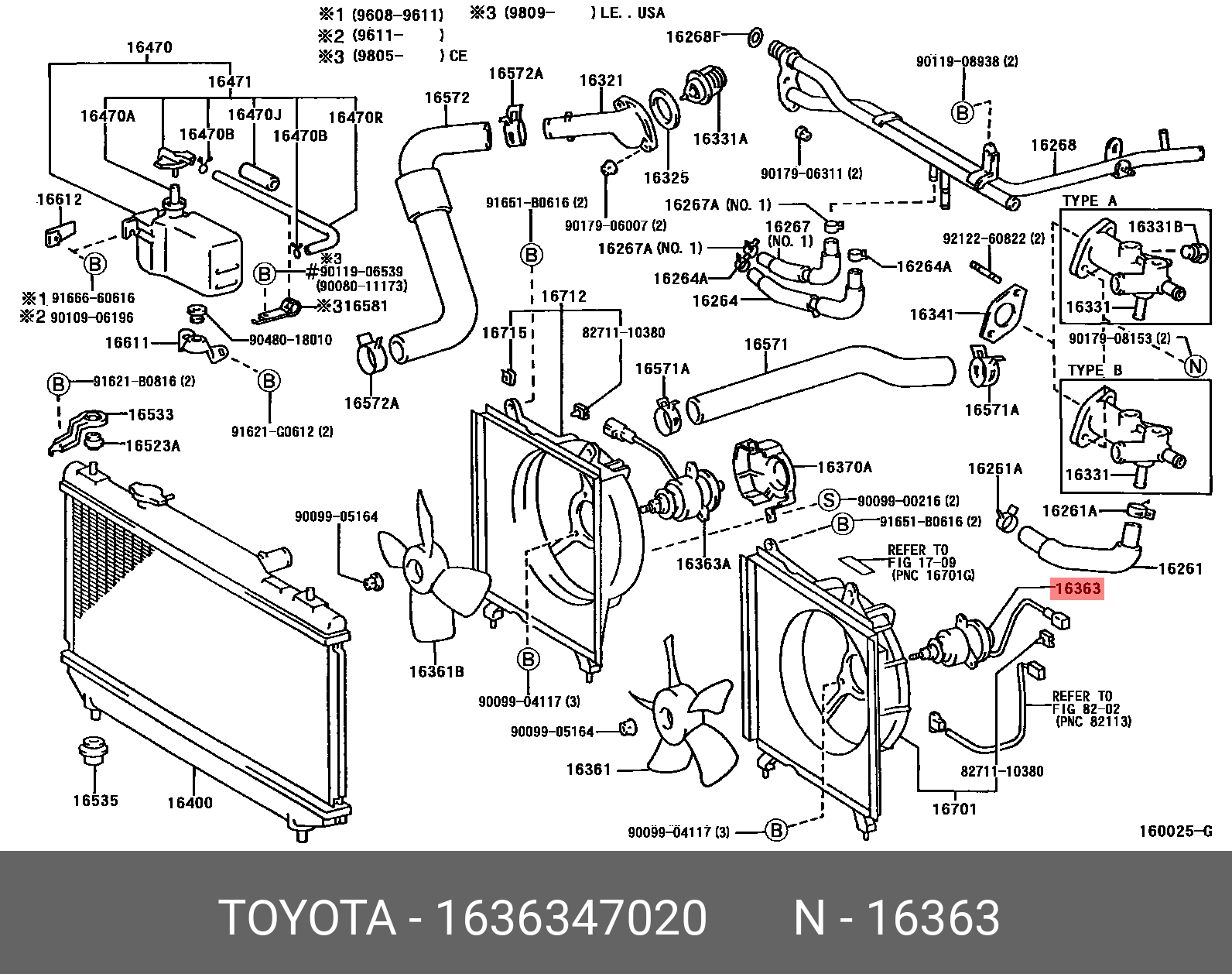 16363-47020 GENUINE TOYOTA COROLLA AXIO/ FIELDER 201204 -, MOTOR ...