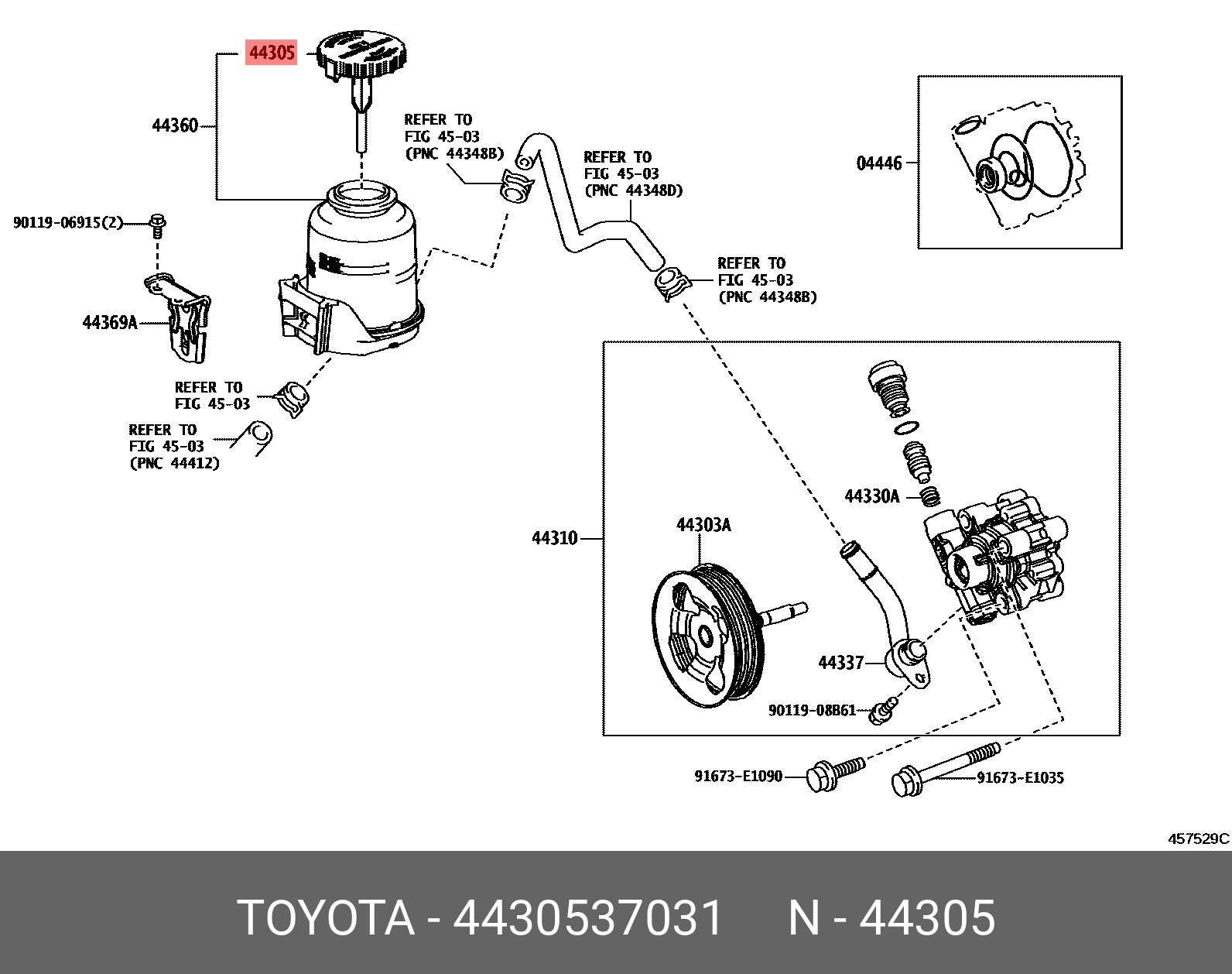 44305-37031 GENUINE TOYOTA 4430537031, LAND CRUISER 202107 -, FJA300 ...