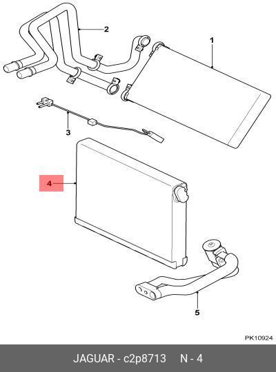 C2P8713 JAGUAR EVAPORATOR