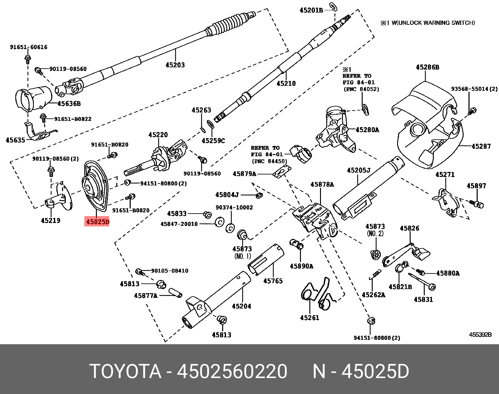 45025-60220 TOYOTA LEXUS COVER SUB-ASSY