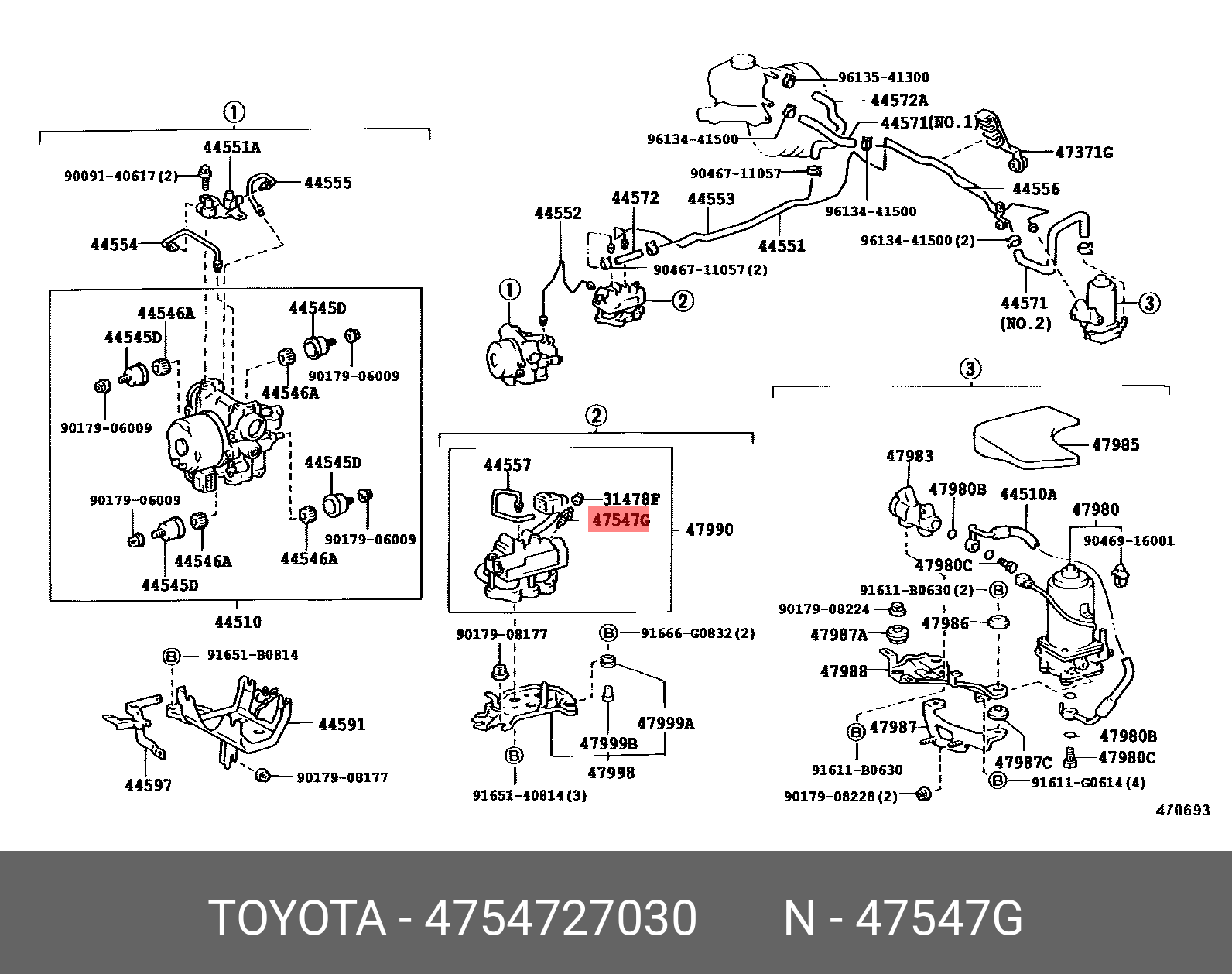 47547-27030 GENUINE TOYOTA 4754727030, HILUX 201708 - 202005, GUN125 ...