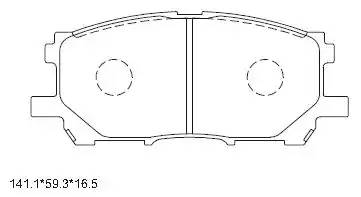 KD2753 ASIMCO BRAKE PAD, ASIMCO