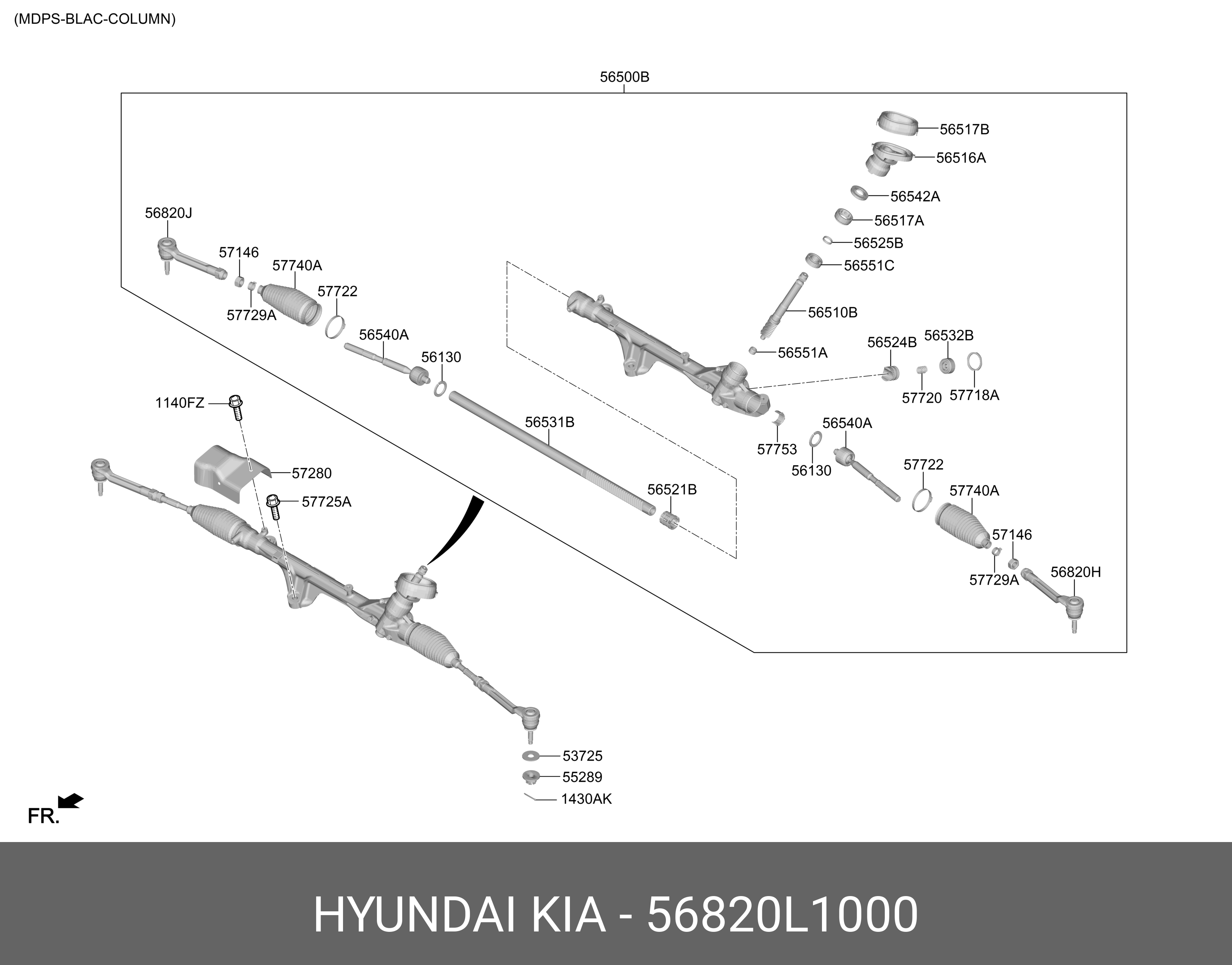 56820-L1000 HYUNDAI KIA TIE ROD END