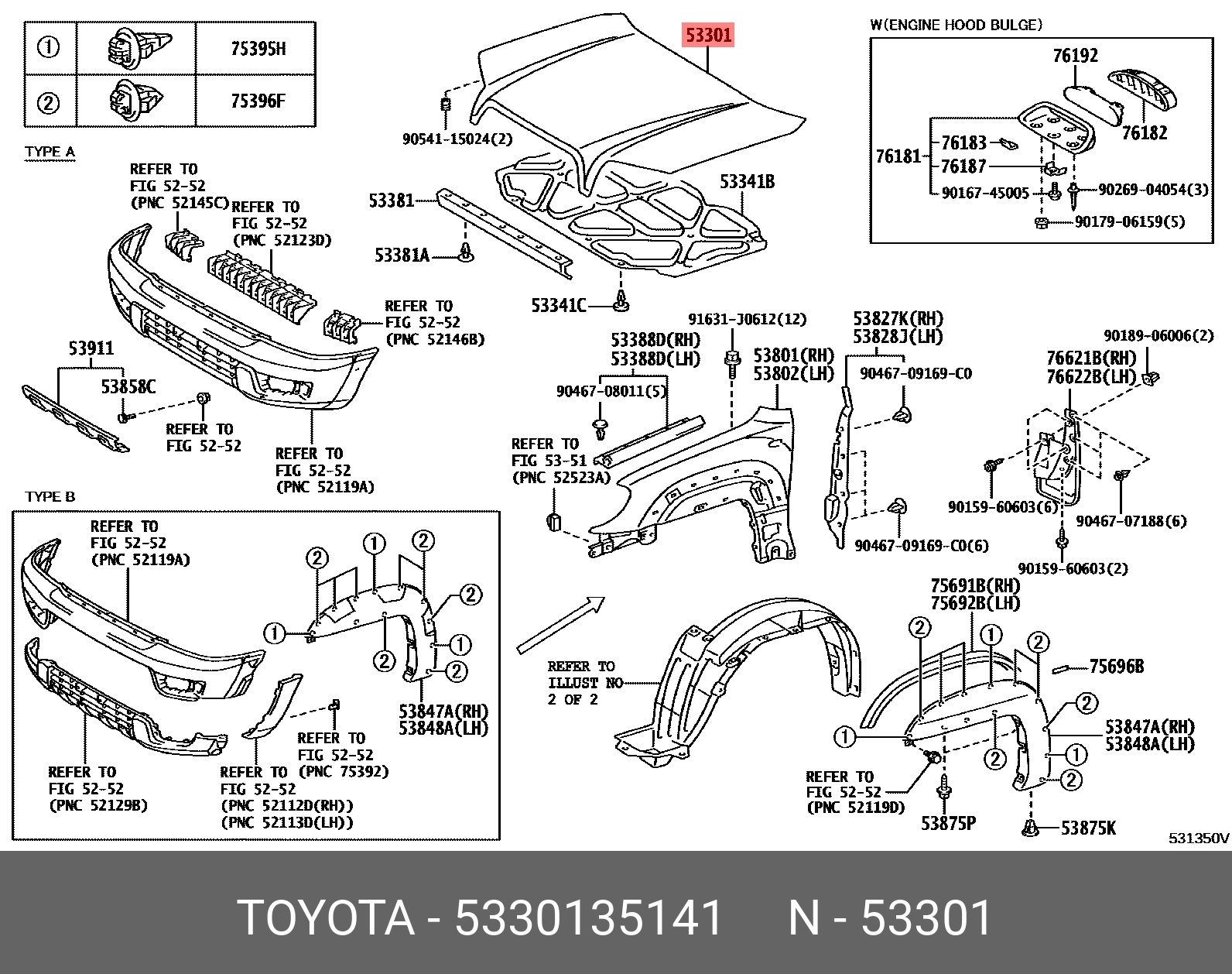 Toyota 4 RUNNER 03-09 HOOD - 53301-35141 | Spare Parts Shop - Allparts.ae