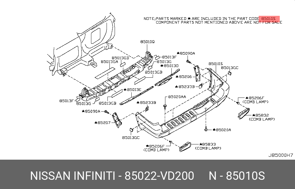 Nissan PATROL 06-20 BUMPER REAR (SAFARI) [2] - 85022-VD200 | Spare ...