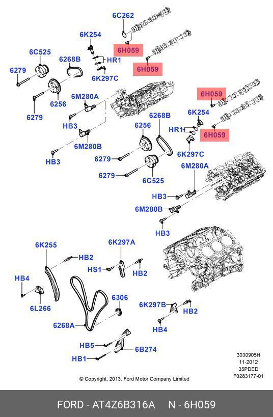 AT4Z 6B316-A FORD PIN - CAM