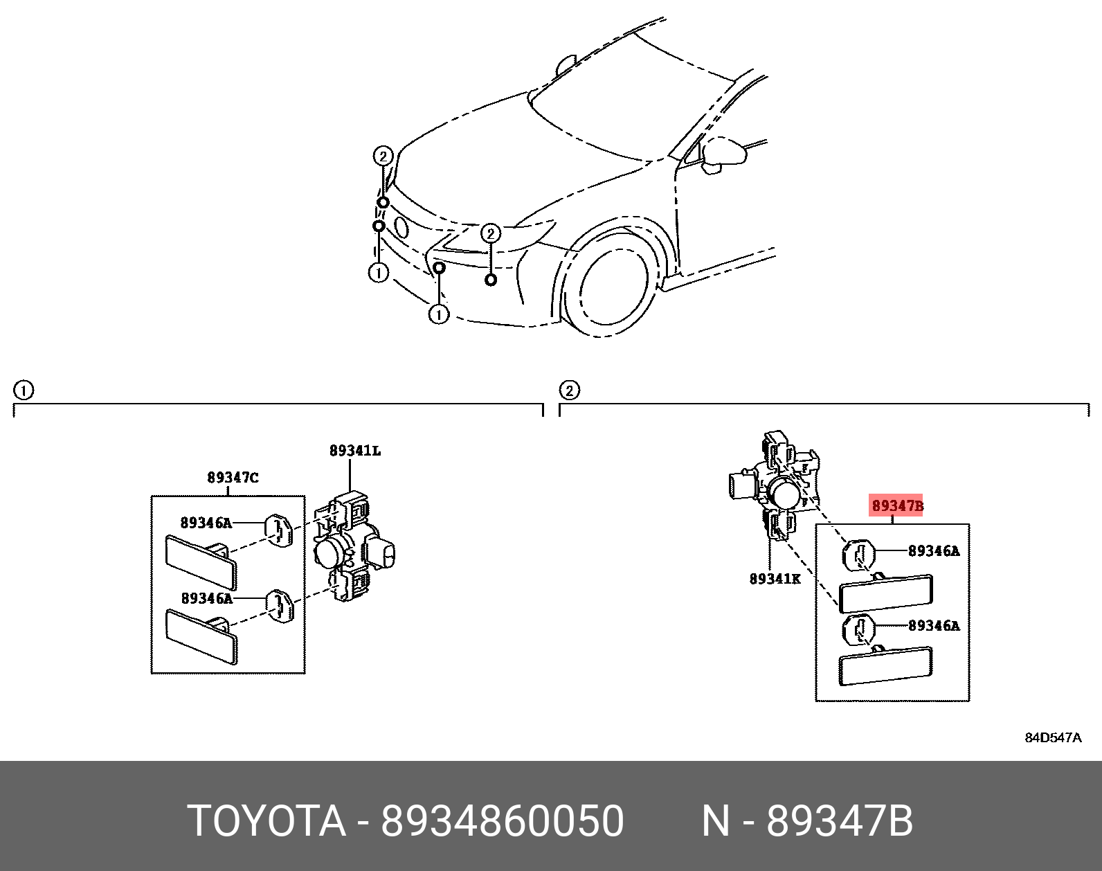 89348-60050 GENUINE TOYOTA LAND CRUISER PRADO 201708-, RETAINER ...