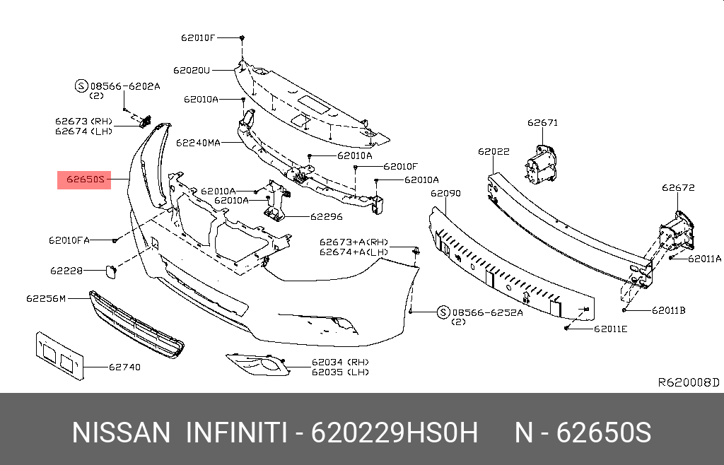 Nissan ALTIMA 16-18 BUMPER FRONT USA - 62022-9HS0H | Spare Parts Shop ...